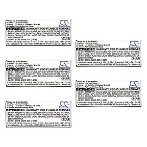 Xsplendor (5-Pack) Battery for Cisco 8800 PN 74-102376-01, CP-BATT-8821, GP-S10-374192-010H 1700mAh 5 Batteries
