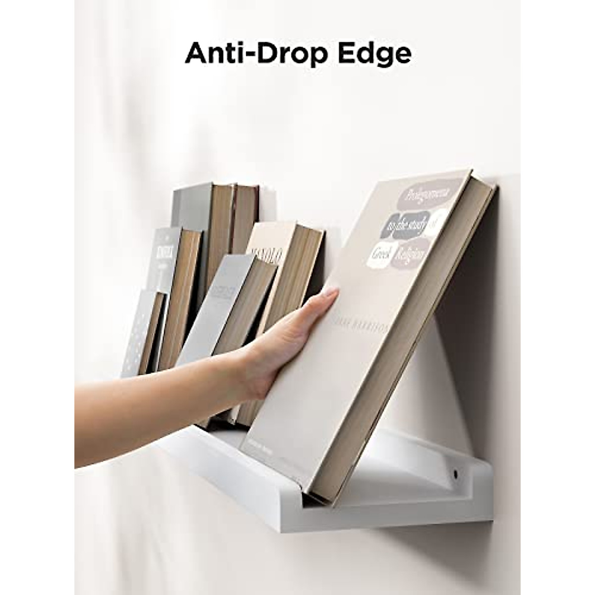 AMADA HOMEFURNISHING 2 Pack Floating Shelves and U-Shaped Floating Shelves