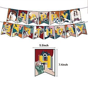 YXCMDCG Photography Party Decorations: Birthday Party Supplies with Banner, Balloons, Cupcake Toppers, Cake Topper, Ribbon in Multicolor Photography Theme