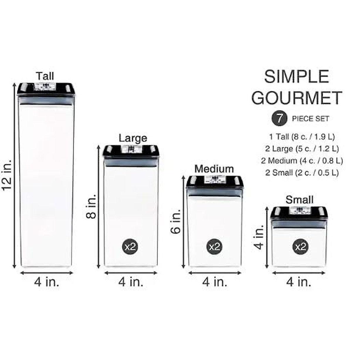 Food Storage Container Set 7 Pieces