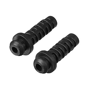 MECCANIXITY PVC Strain Cord Boot Protector Cable Sleeve 3mm and 4mm Black for Cable Protection 30pcs