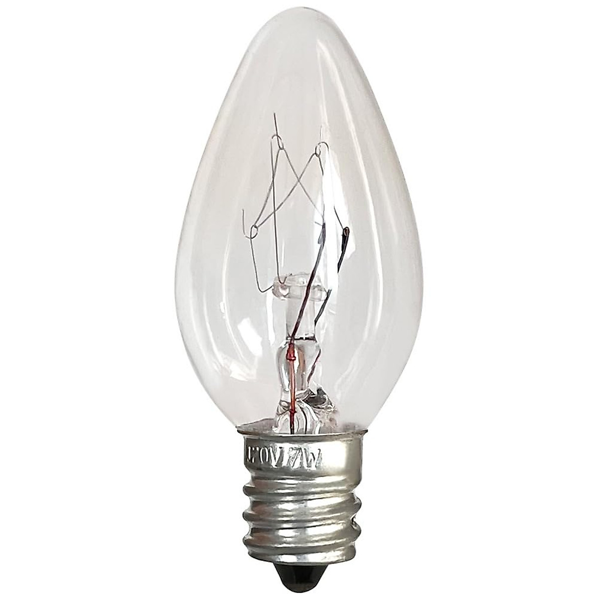 MMBGJKG Incandescent C7 E12 Base Bulbs,15 Watt Replacement Bulbs for Himalayan Salt Lamps & Baskets, Chandeliers, Scentsy & Wax Warmers, Night Lights,120V, Dimmable (10)