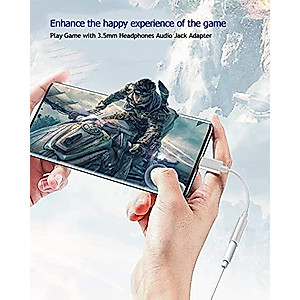 Lightning to 3.5 mm Headphone Jack Adapter, [Apple MFi Certified] 3 Pack iPhone 3.5mm Headphones/Earphones Jack Aux Audio Dongle Adapter Compatible for iPhone 14 13 12 11 XS XR X 8 7, Support All iOS