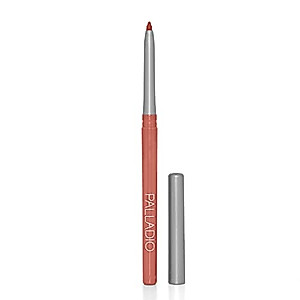 Palladio, Retractable Waterproof Lip Liner High Pigmented and Creamy Color Slim Twist Up Smudge Proof Formula with Long Lasting All Day Wear No Sharpener Required, Raspberry, 1 Count