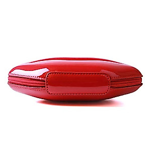 SUKUTU Patent Leather Lip Purse Box Clutch Lip Shaped Party Prom Unique Design Purses Womens Evening Clutch for Teen Girls