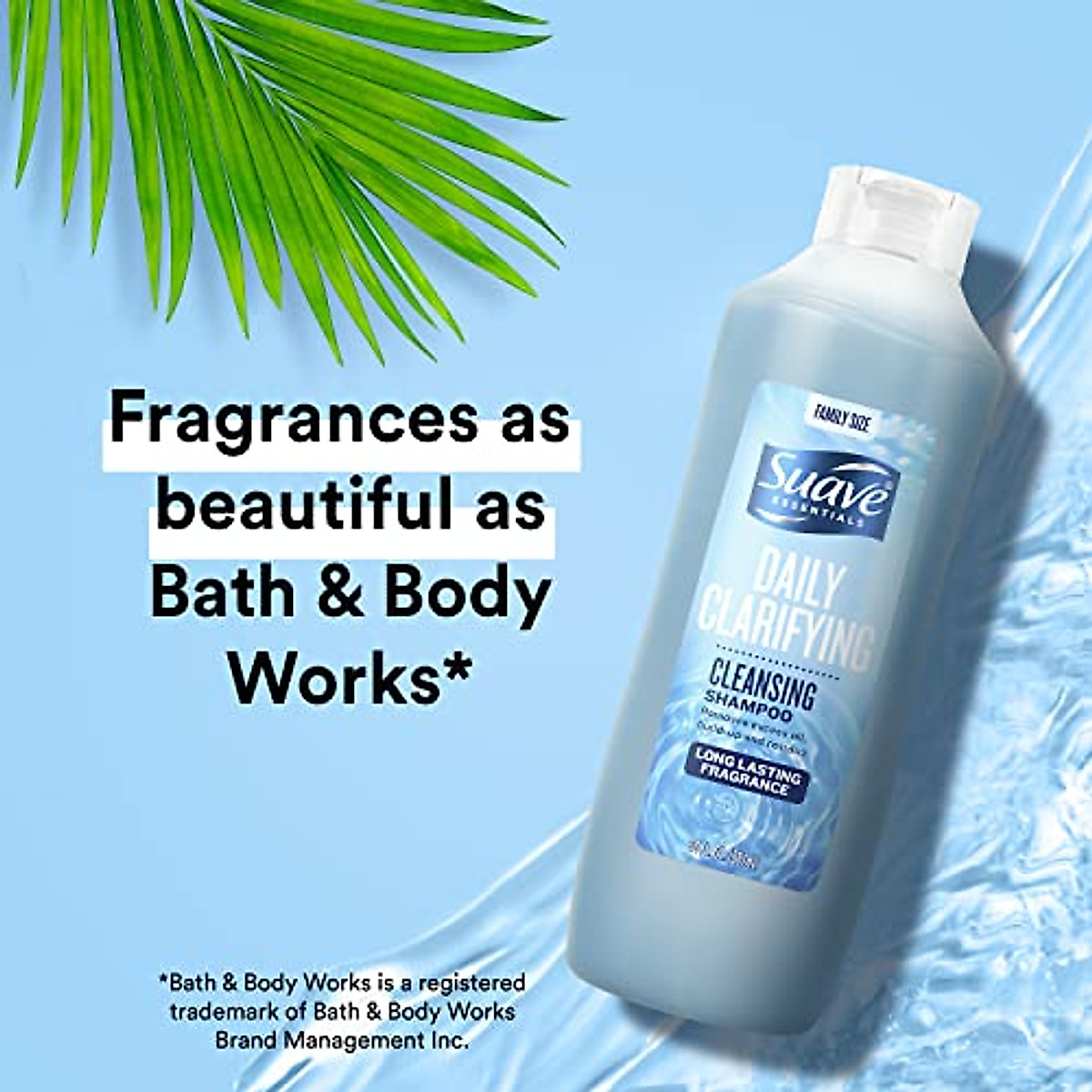 Suave Essentials Anti Residue Shampoo for Normal to Oily Hair Daily Clarifying Hair Shampoo with Deep Cleansers 30 oz