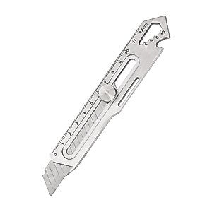 Multi-Purpose Utility Knife, 7-in-1 Stainless Steel Retractable Utility Knife,Snap-Off Blade Box Cutter for Office,Home,School,Arts Crafts
