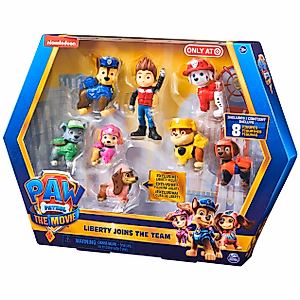 Paw Patrol Liberty Joins The Team 8 Figure Movie Gift Pack with Exclusive Collectible Figure, Kids’ Toys for Ages 3 and Up Multicolor 6062214