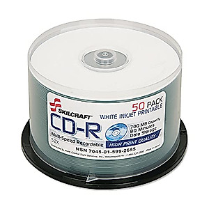 AbilityOne® - NSN5992655 - Inkjet Printable Compact Disc - Recordable