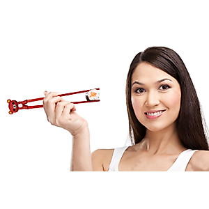 Kids chopsticks for kids children beginner adults toddler training chopsticks with reusable helper (Bears 5-Pack)