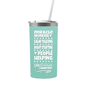 Physician Assistant Appreciation Thank You Gifts for Women Travel Tumbler or Coffee Mug Her Blue 0261