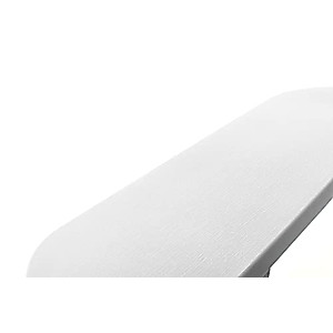 Keter Teton Adirondack Weather Resistant Furniture for Entertaining by The Pool, Patio and Fire Pit, Easy Assembly Outdoor Seating, Weatherwood, White