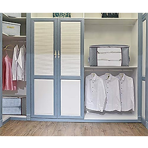 combocube 3Pcs Jumbo Zippered Storage Bag for Closet King Comforter, pillow, quilt, bedding, Clothes, Blanket Organizers with Large Clear Window & Carry Handles Space Saver