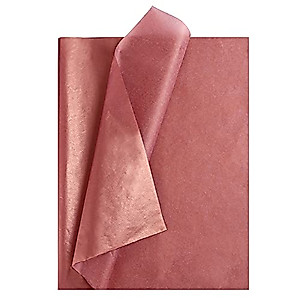 Naler 60 Sheets 15 x 20 Inches Rose Gold Tissue Paper Bulk Gift Wrapping Paper for DIY Crafts Decorative Tissue Paper Flower Pom Pom Wedding Party Decoration