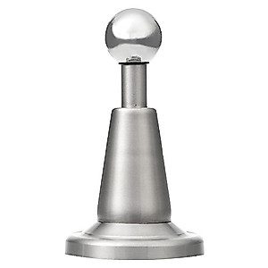 Lizavo DS-002 Stainless Steel Modern Soft-Catch Magnetic Door Stop in Brushed Satin Nickel, Wall Mount