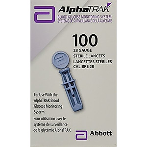 AlphaTRAK Lancets, 28 Gauge, Sterile, Box of 100