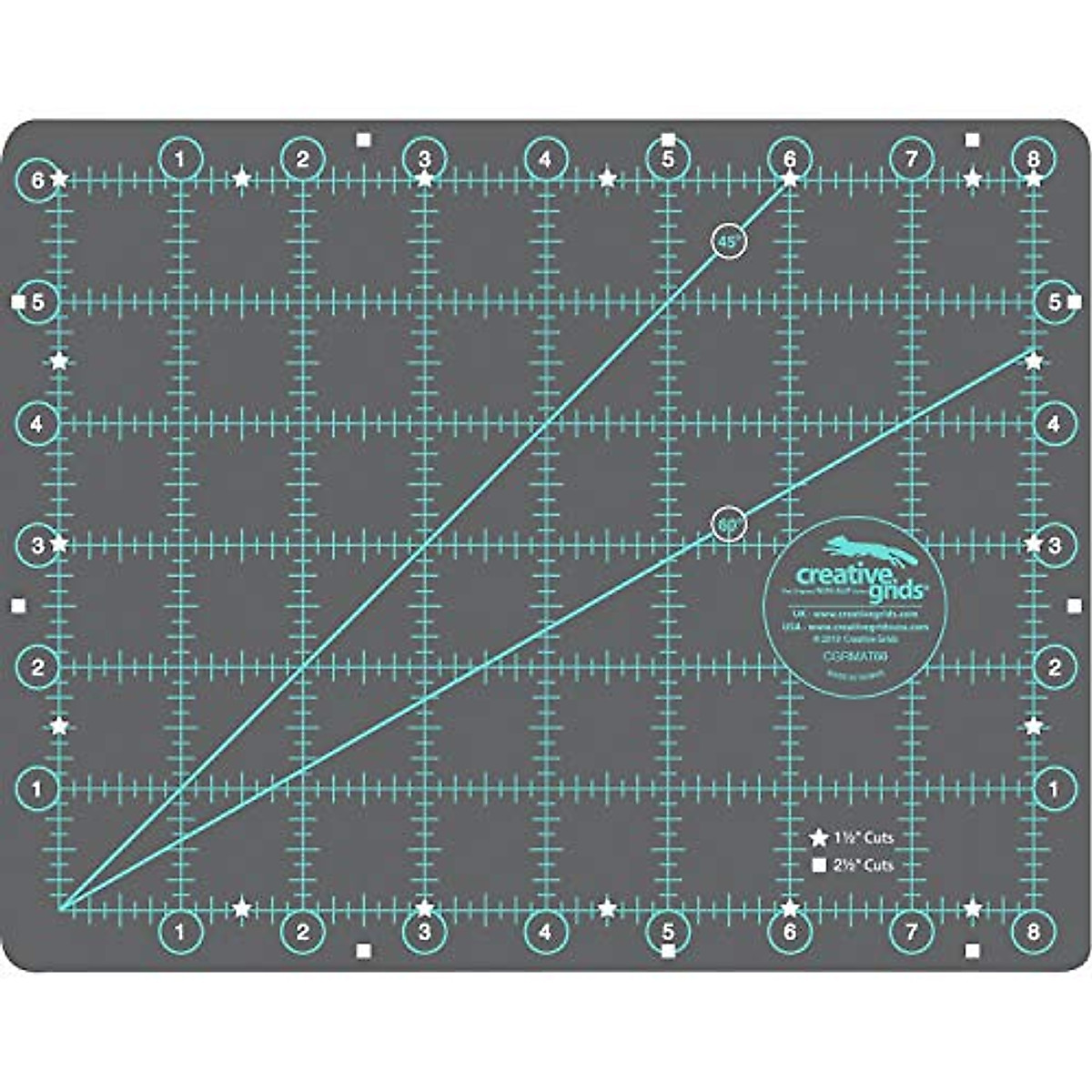 Creative Grids Self- Healing Cutting Mat 6" x 8" CGRMAT68