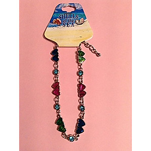 SHELL OF THE SEA, DOUBLE HEART PAUA SHELL & CZ STONE INLAYED BRACELETS