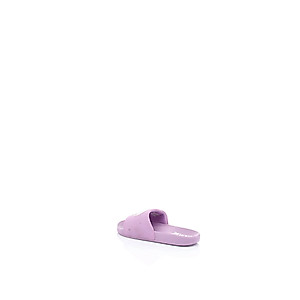Versace Jeans Couture Lavender Signature Logo Pool Slide -6 for womens