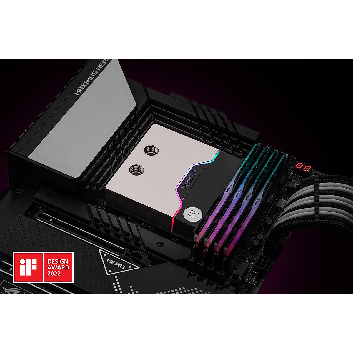 EKWB EK-Quantum Velocity 2 CPU Water Block D-RGB - 1700, Full Nickel