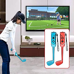 YIKESHU Switch Sports Accessories Bundle for Nintendo Switch, 10 in 1 Family NS Sport Game Switch OLED Kits with Tennis Rackets, Golf Clubs, Chambara Swords, Soccer Leg Straps & Joycon Grips