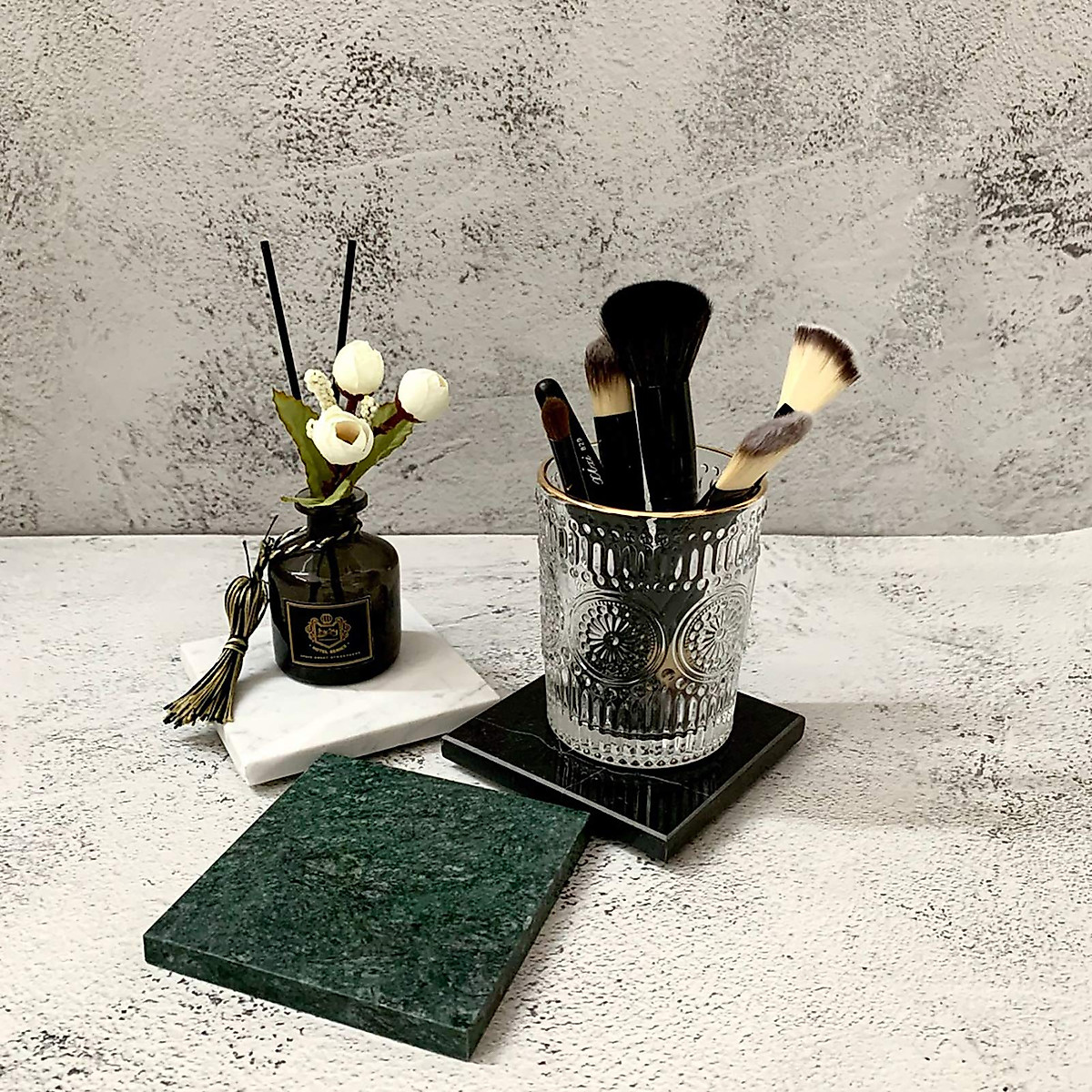 Large Silicone Resin Tray Molds,3PCS Agate Geode Coaster Resin Molds,Include Square Mold,Rectangle Mold,Silicone Mold for Making Coaster,Trays,Cup Mats,Home Decoration