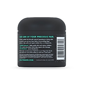 Ballsy Groin Balm Soothing Cream, Deep Hydration for Chafed, Dry, or Irritated Skin, for groin area, Convenient Size 2 oz, 2 Ounce (Pack of 1)