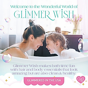 Glimmer Wish Unicorn Kids Body Wash, Gentle Cleanser and Moisturizing Sulfate Free Body Wash, Skin Care for Kids, Vanilla Cotton Candy, 12 Fl Oz