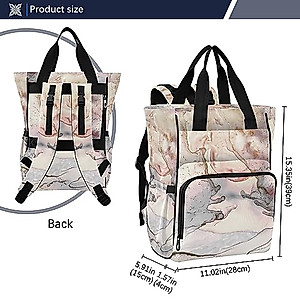 xigua Marble Ink Texture Diaper Bag Backpack Multi Function Baby Changing Bags Waterproof Large Capacity Travel Back Pack for Mom Dad