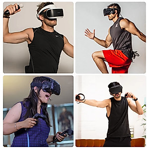 ZyberGears VR Sweat Guard for Meta Quest 2 Quest Pro (3pcs), VR Headset Face Sweat Band for VR Fitness & Workout Games Supernatural Beat Saber