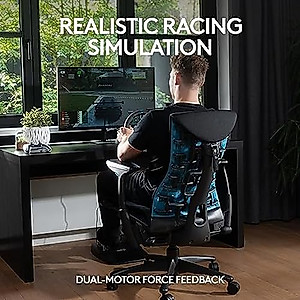 Logitech G29 Driving Force Racing Wheel + Floor Pedals + Driving Force Shifter + A20 Wireless Gaming Headset Bundle - PS5/PS4/PC