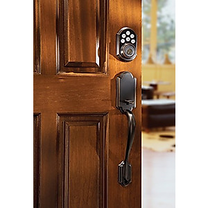 Kwikset 909 SmartCode Electronic Deadbolt featuring SmartKey in Venetian Bronze