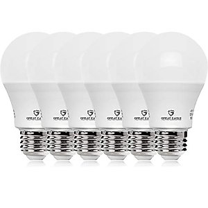 Great Eagle Lighting Corporation A19 LED Light Bulb, 100W Equivalent Light Bulbs, 15W 3000K Soft White, Non-Dimmable LED Bulb, E26 Standard Base, Energy Efficient UL Listed CEC, (6 Pack)
