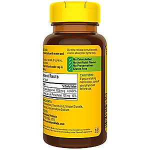 Nature Made Vitamin B12 1000 mcg Time Release Tablets, 75 Count (Packaging May Vary)