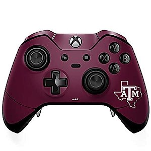 Skinit Decal Gaming Skin Compatible with Xbox One Elite Controller - Officially Licensed College Texas A&M Outline Design