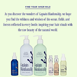 Captain Blankenship Cleanse Shampoo | Nourishes, Hydrates & Restores Shine to Dry, Dull Hair | Color-Safe, Organic, Sulfate-Free, Vegan Haircare - 10 oz