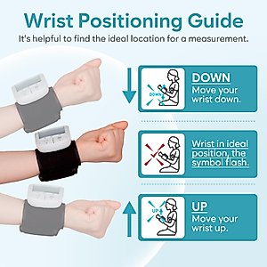 Easy@Home Wrist Blood Pressure Monitor: Easy@Home Bluetooth Smart Large Cuff BP Machine | Digital Sphygmomanometer | iOS & Android APP | EBP-085