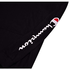 Champion Mens Big & Tall Long Sleeve Pullover Jersey Hoodie BLACK 3X