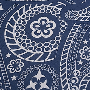 Westex Floral Paisley Heavy Duty Ironing Board Cover and Pad, Thick 3-Layer Stain Resistant Padding, Elasticized Skirt, Click-to-Close Fastener, 15 x 54 Inch (Board NOT Included, Cover ONLY)