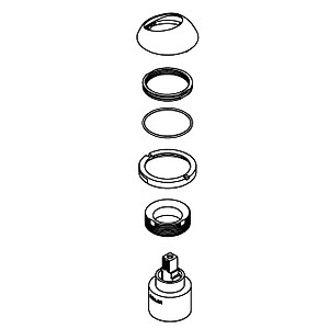 KOHLER GENUINE PART 1246937-VS BONNET/VALVE KIT