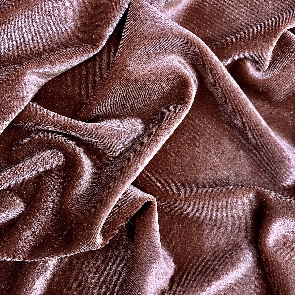 Princess Dark Mauve Rose Polyester Spandex Stretch Velvet Fabric for Bows, Headwraps, Top Knots, Clothes, Costumes, Crafts, etc.