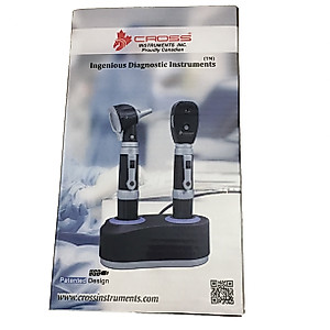 Cross Canada 11-129 Rechargeable Fiber Optic LED Otoscope Diagnostic Set
