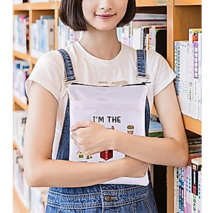 G2TUP Book Lover Gift I’m The Book Reading Book Sleeve Bookish Bookworm Book Covers Librarian Gift Book Nerd Gift Reader Zipper Book Protector (I Am The Book Reading BS)