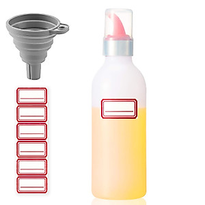 Condiment Squeeze Bottle Sauce Squeeze Squirt Bottle for Kitchen Plastic Syrup Container Food Dispenser for Oil Ketchup Griddle Hot Sauce