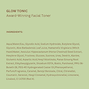Pixi Glow Tonic Balancing Face Toner Glycolic Acid for Radiant Skin and Daily Brightening (8.5 fl oz / 250 ml)