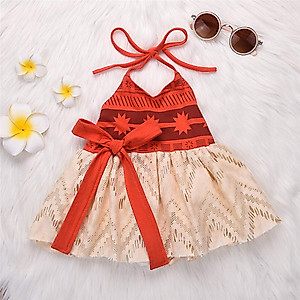 Aalizzwell 2T Toddler Girl Dress Orange