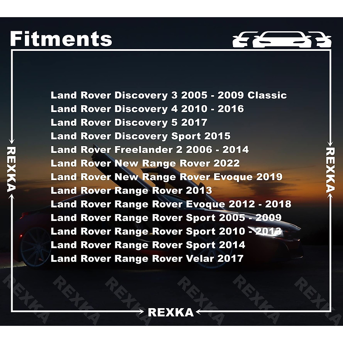 Rexka 20pcs Door Trim Panel Clip Fastener Retainer for Land Rover LR013135, Body Side Molding Clip for Ford W714231-S300