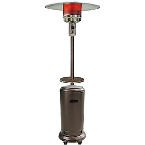 Hanover 7-Ft. 48,000 BTU Steel Propane Patio Heater in Bronze, Umbrella Style Gas Outdoor Heater for Deck or Patio