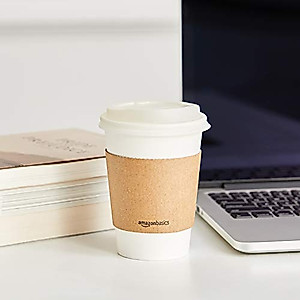 Amazon Basics Compostable Hot Paper Cup, 12-Ounce, 1000-Pack, White