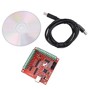 DIY CNC Controller Card, USB 4-Axis Linkage Mach3 Stepper Motor Motion Control Card, 100Khz Motion Controller Card Board for CNC Engraving